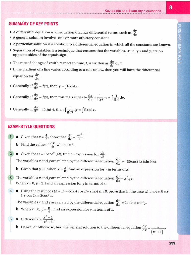 Differential Equations | PDF | Differential Calculus | Mathematical Physics