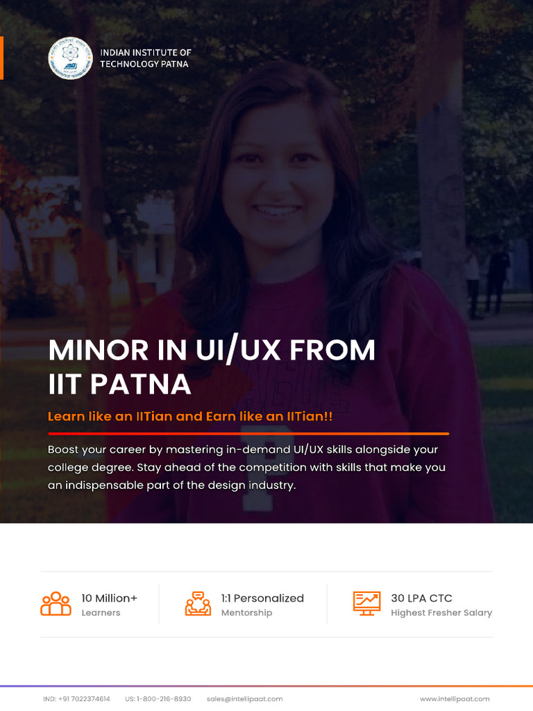 IIT Patna Minor in UI/UX Program | PDF | Design | Computing