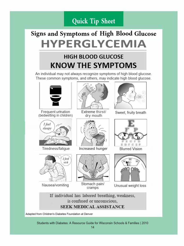 09-03-21 UPDATE Quick Tip Sheet - Hypoglycemia and Hyperglycemia | PDF