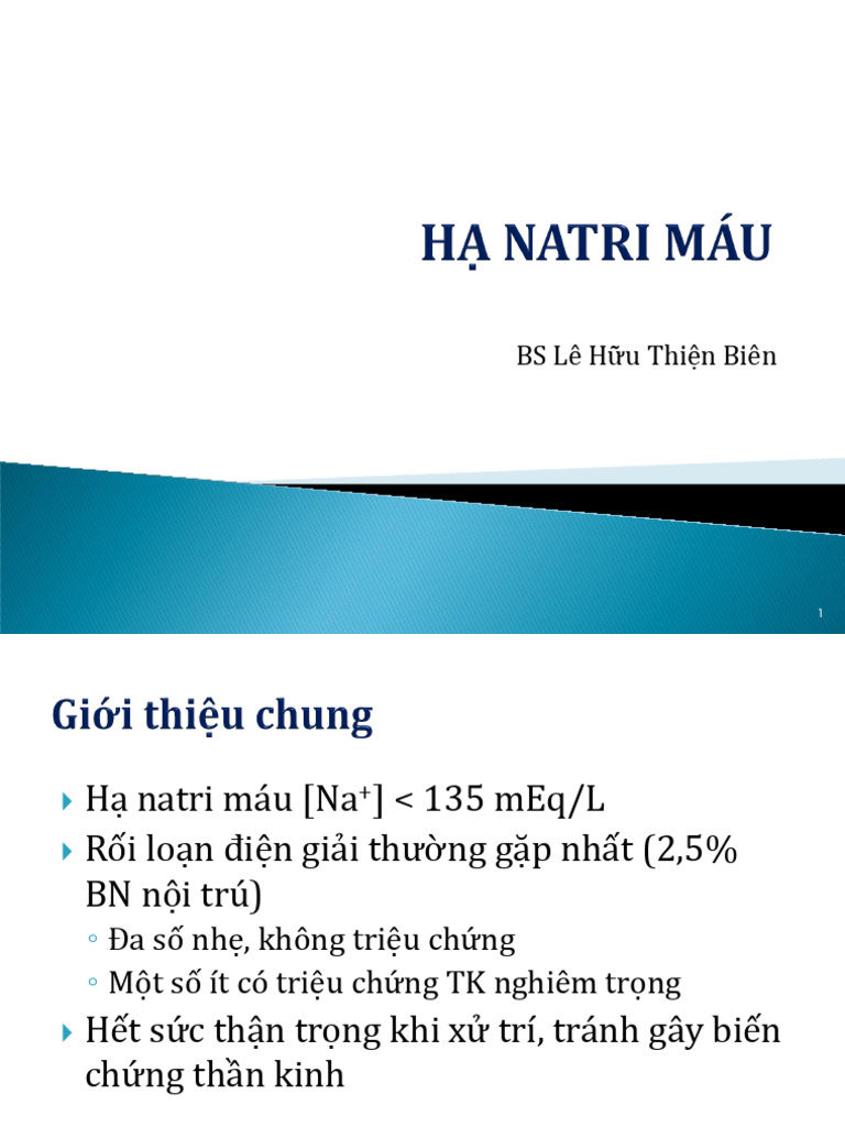 Chuyen Hoa Natri 1 - Bs Bien | PDF