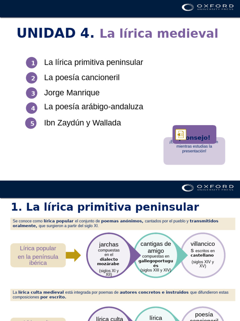 u4 Presentacion Lirica Medieval 2 | PDF | Poesía