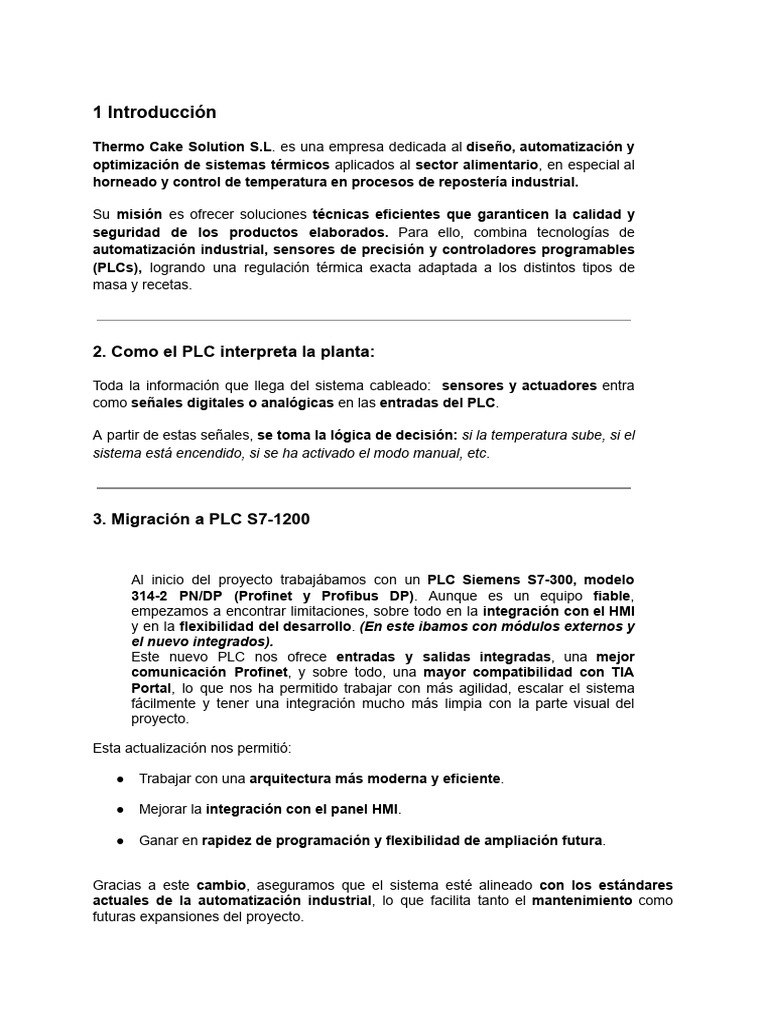 Guión Presentación M13 ESTRUCTURA | PDF | Controlador lógico programable | Ingeniería Informática