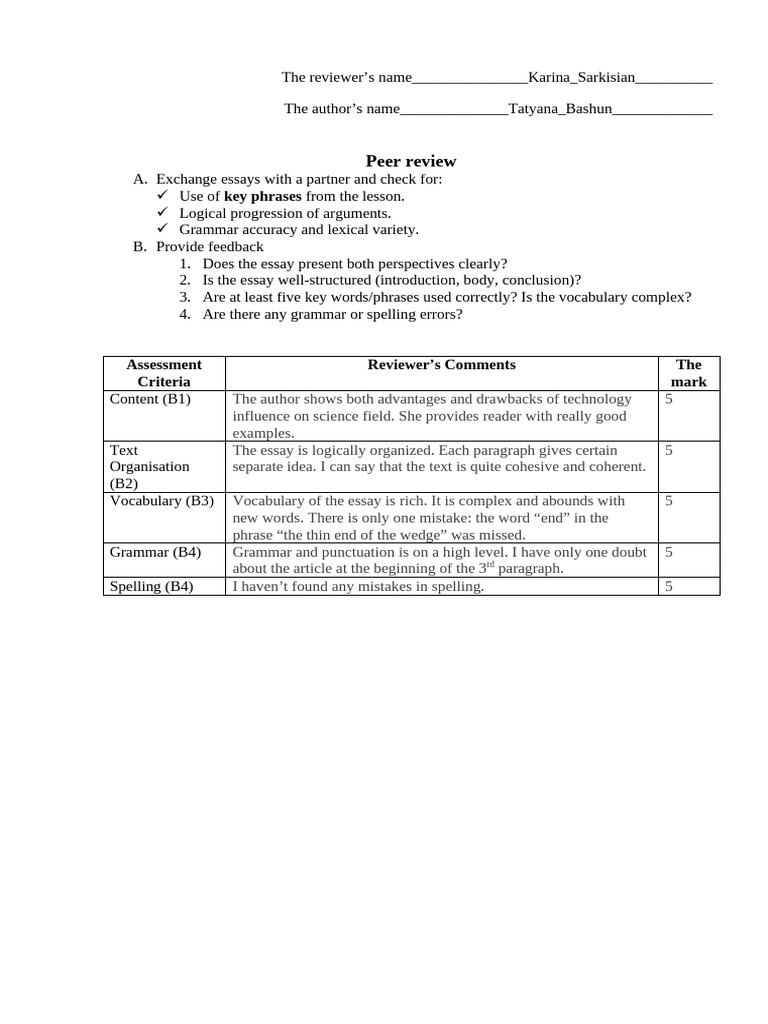 Peer Review Scheme | PDF