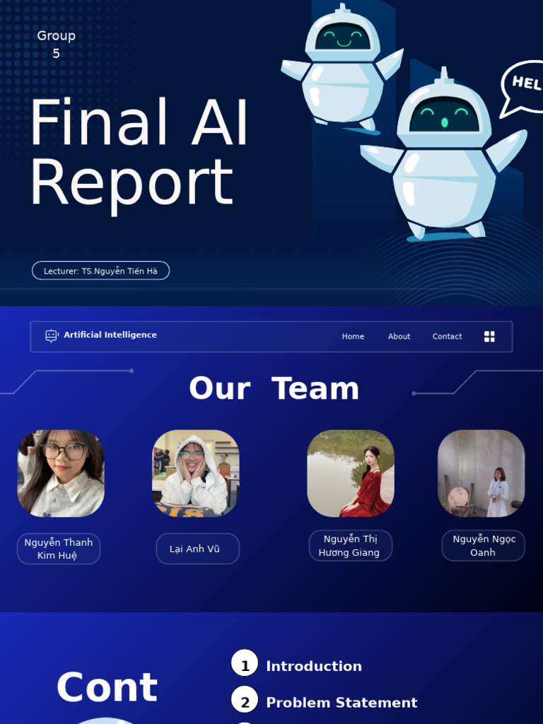 Báo Cáo Nhóm 5 Final AI | PDF | Applied Mathematics | Artificial Intelligence