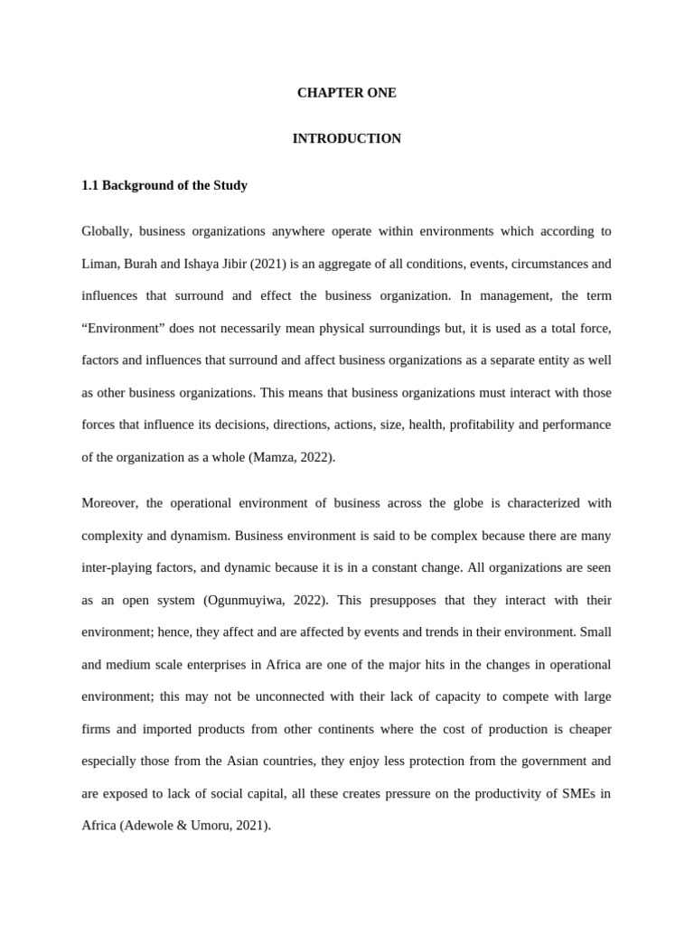 Business Environment Project | PDF | Interest | Small And Medium Sized ...