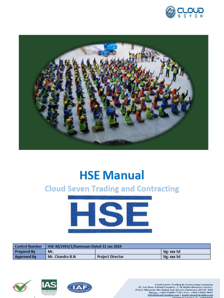 1.2. Cloud Seven HSE | PDF | Occupational Safety And Health | Risk