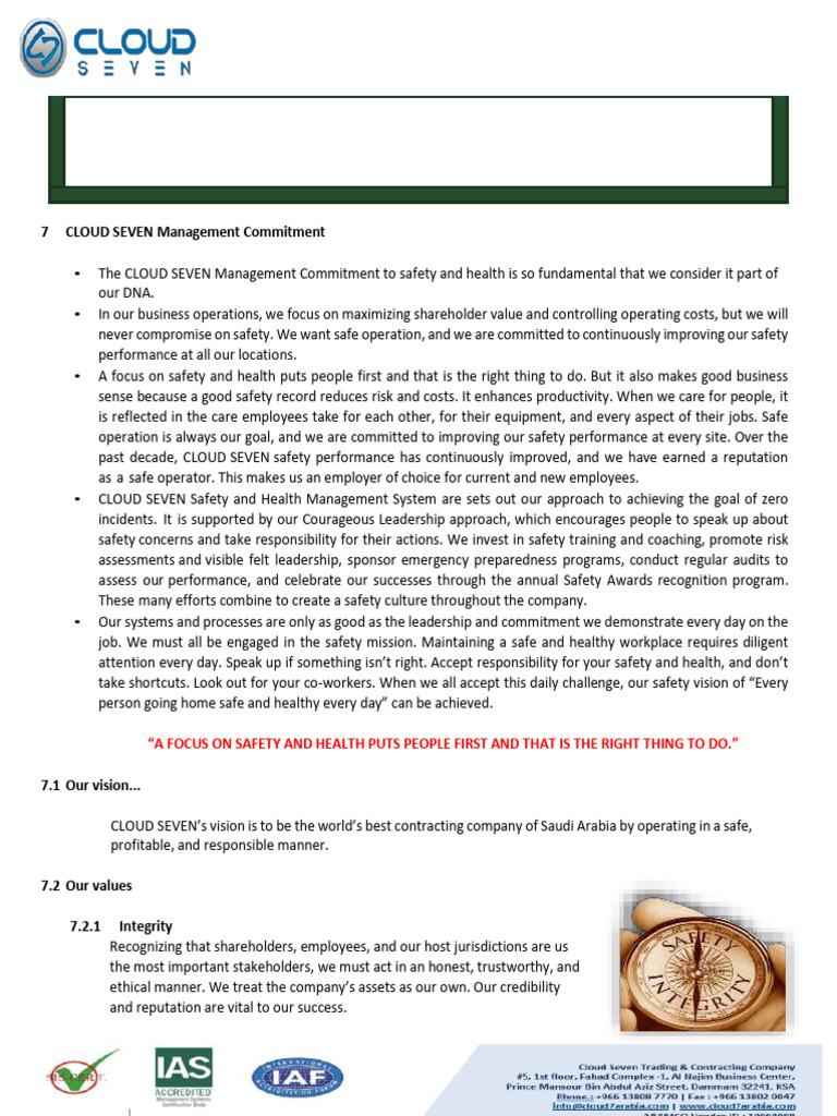 EHS Management System - 15 | PDF | Governance | Policy