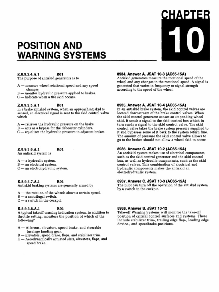 Position and Warning System | PDF | Flight Control Surfaces | Landing Gear