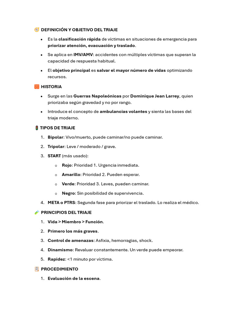 Repaso Triaje | PDF | Enfermedades y trastornos humanos | Enfermedades ...
