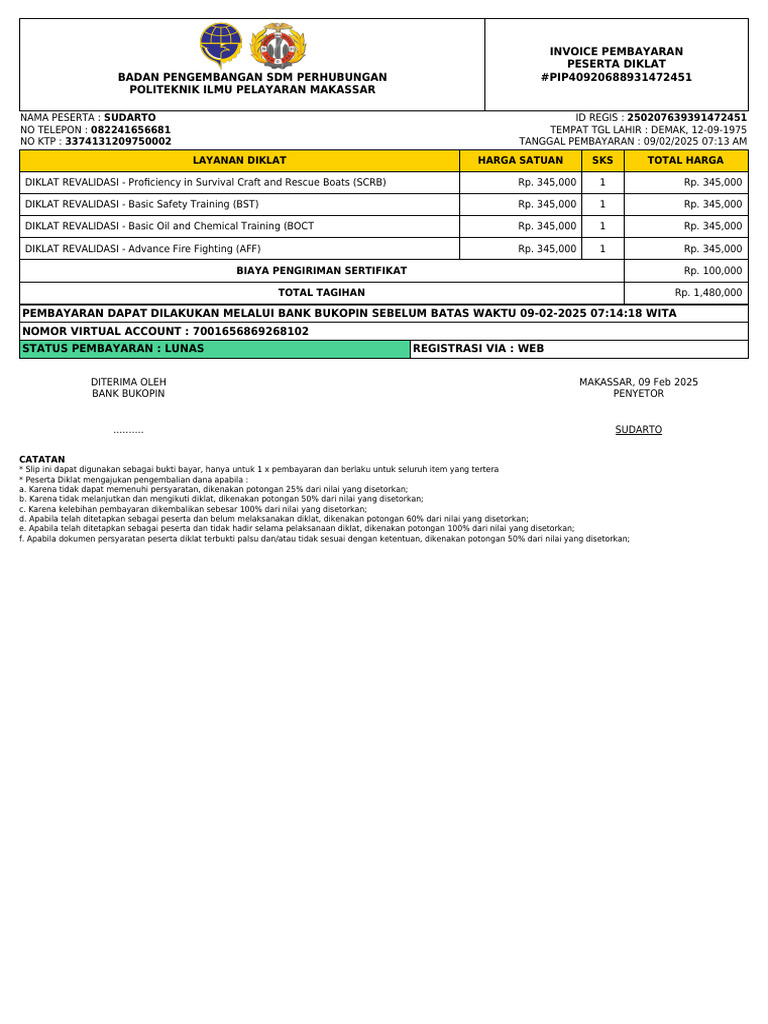 Download Dokumen Virtual Account - SUDARTO-2 | PDF