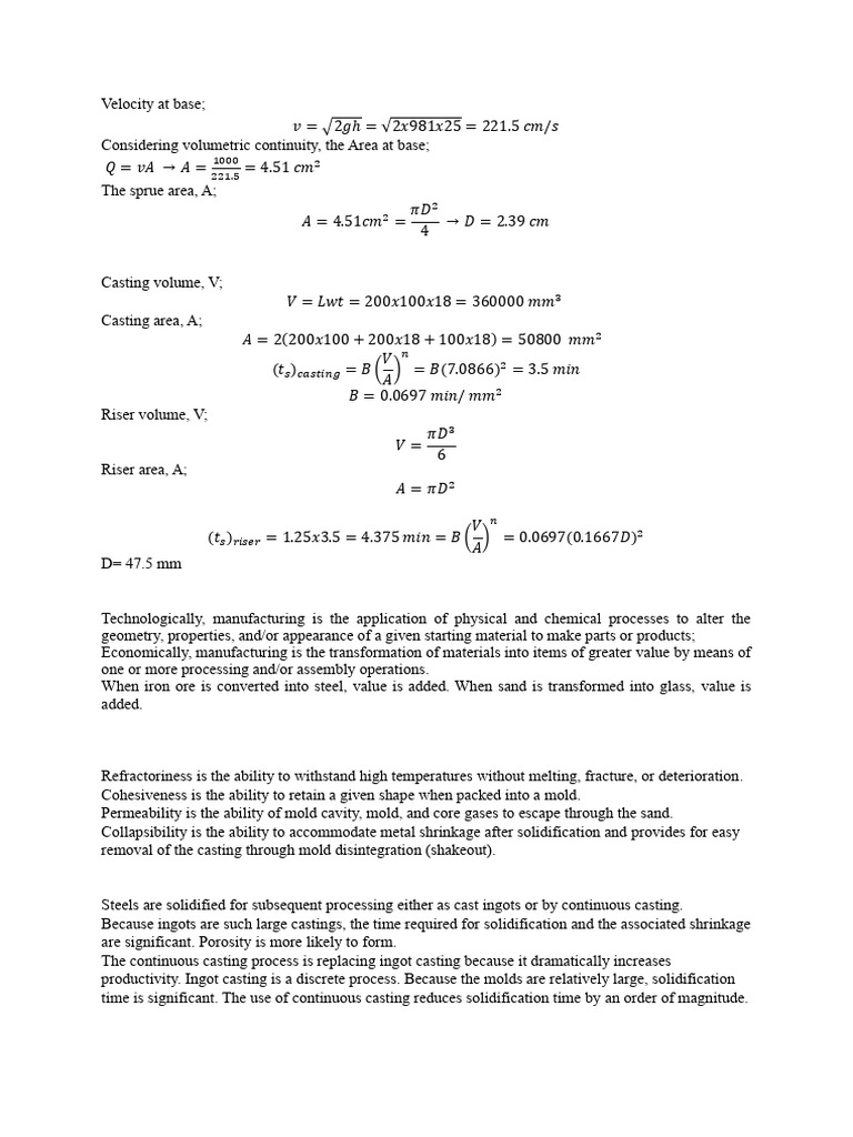 Answer Sheet-Midterm Exam | PDF | Ingot | Steelmaking