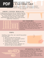Earthquake Duck, Cover, and Hold Tips | PDF