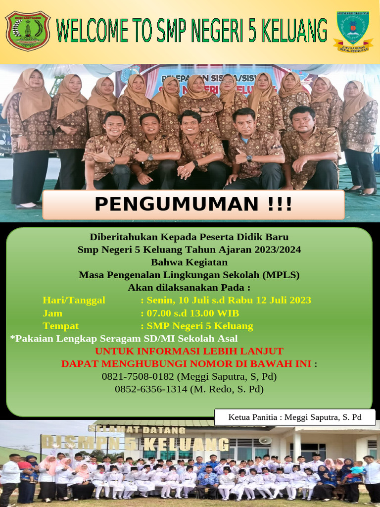Template MPLS SMP Negeri 5 Keluang | PDF