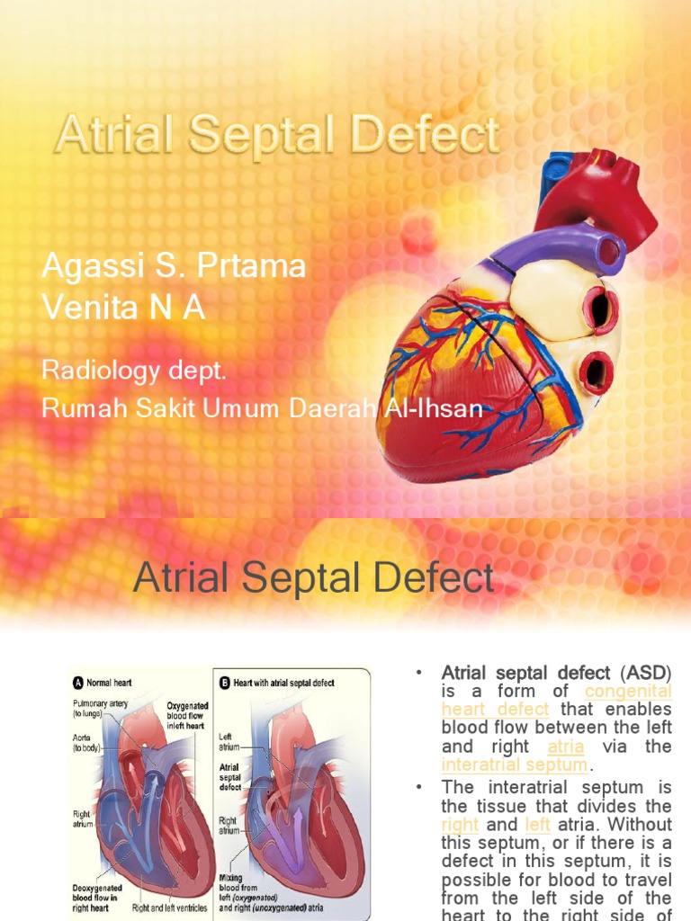 Atrial Septal Defect Overview and Types | PDF | Atrium (Heart) | Heart