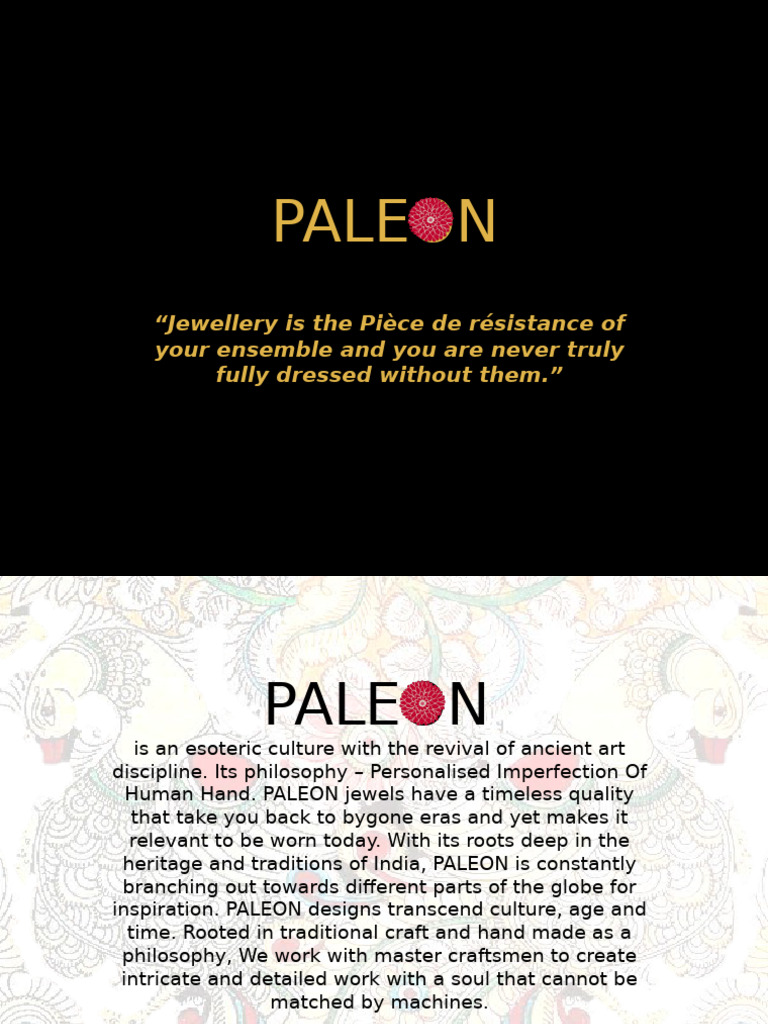PALEON: Timeless Handcrafted Jewelry | PDF | Jewellery | Paintings