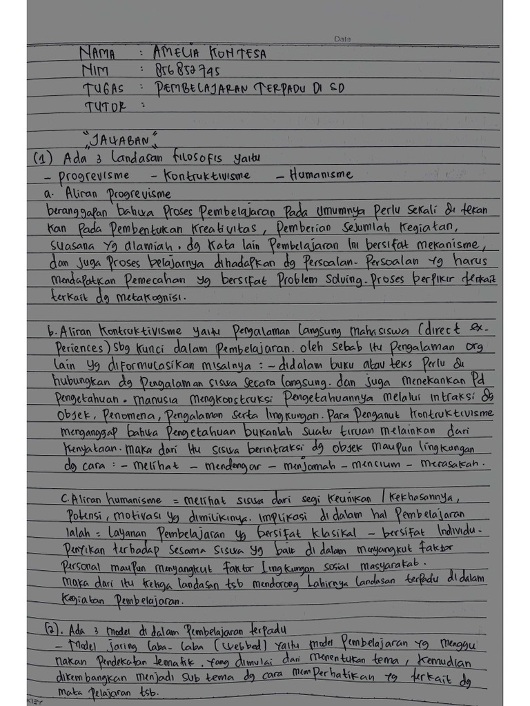 Pembelajaran Terpadu PDF | PDF