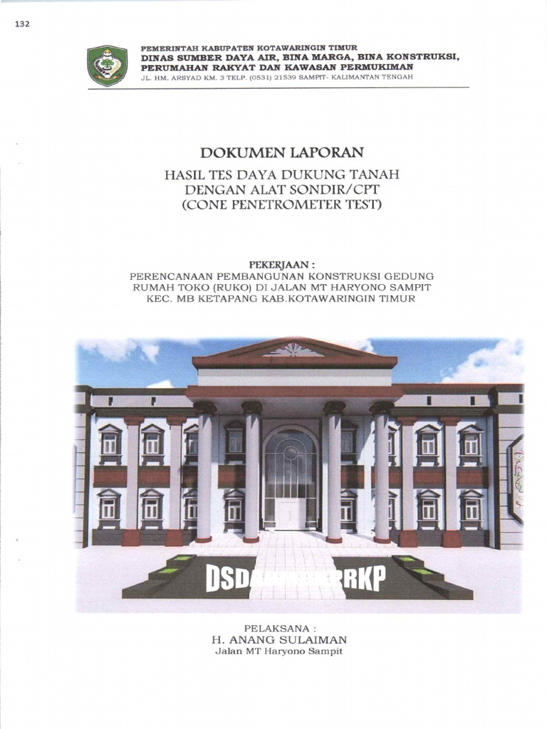 Laporan Sondir Rencana Ruko H. Anang Sulai | PDF