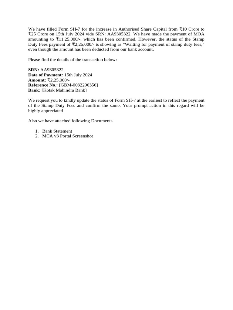 We Have Filled Form SH | PDF