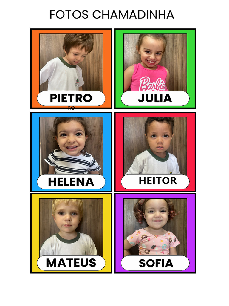 Cópia de CHAMADINHA (EDITÁVEIS) PDF | PDF