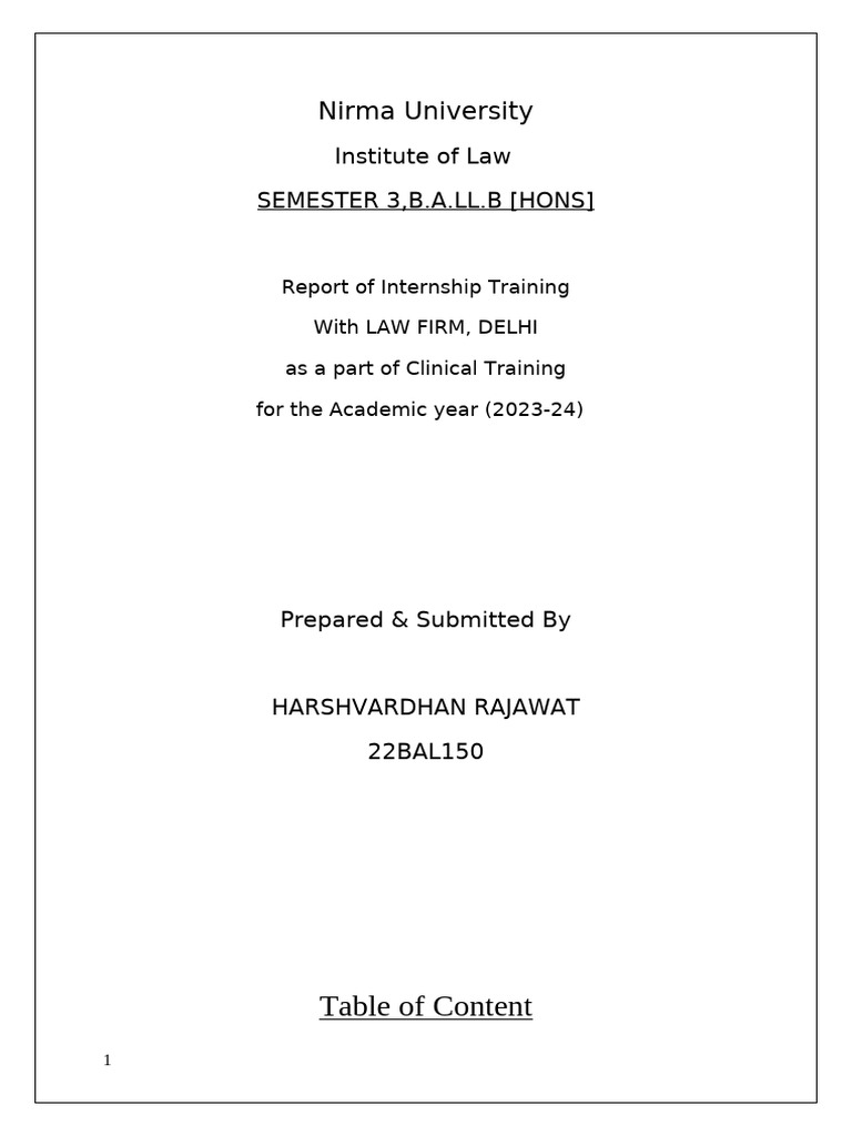22bal150 Harshvardhan Rajawat | PDF | Advocate | Brief (Law)