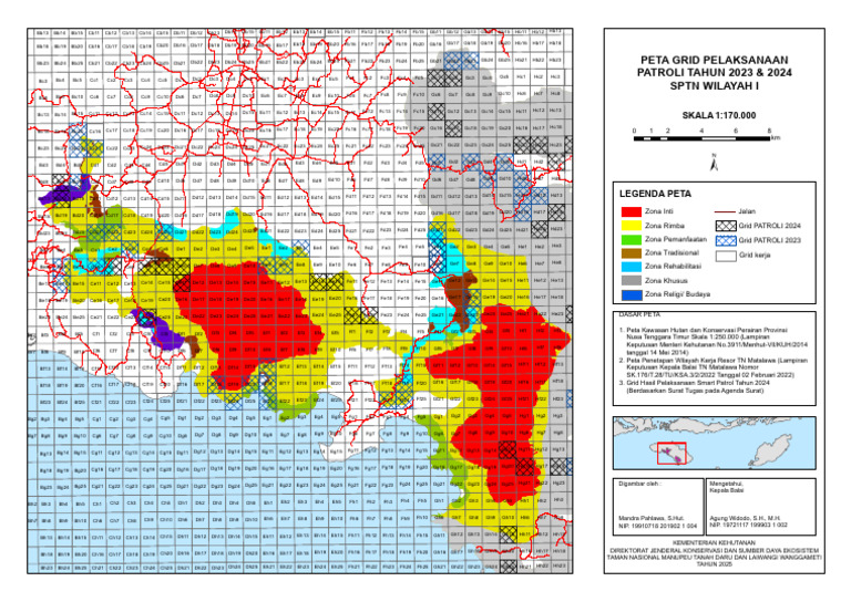 Peta Grid Patroli 2023 2024 (SPTN I) | PDF