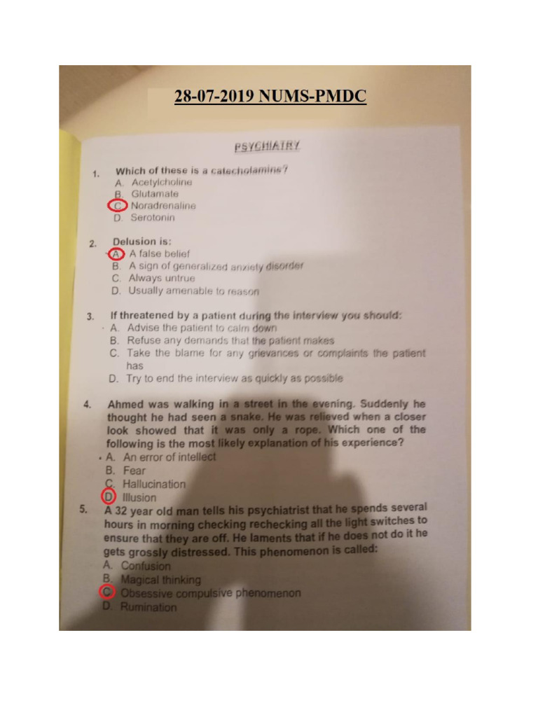 PMDC Step 2 Past Paper 2019 | PDF