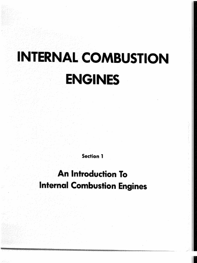 Internal Combustion Engine - 1 | PDF