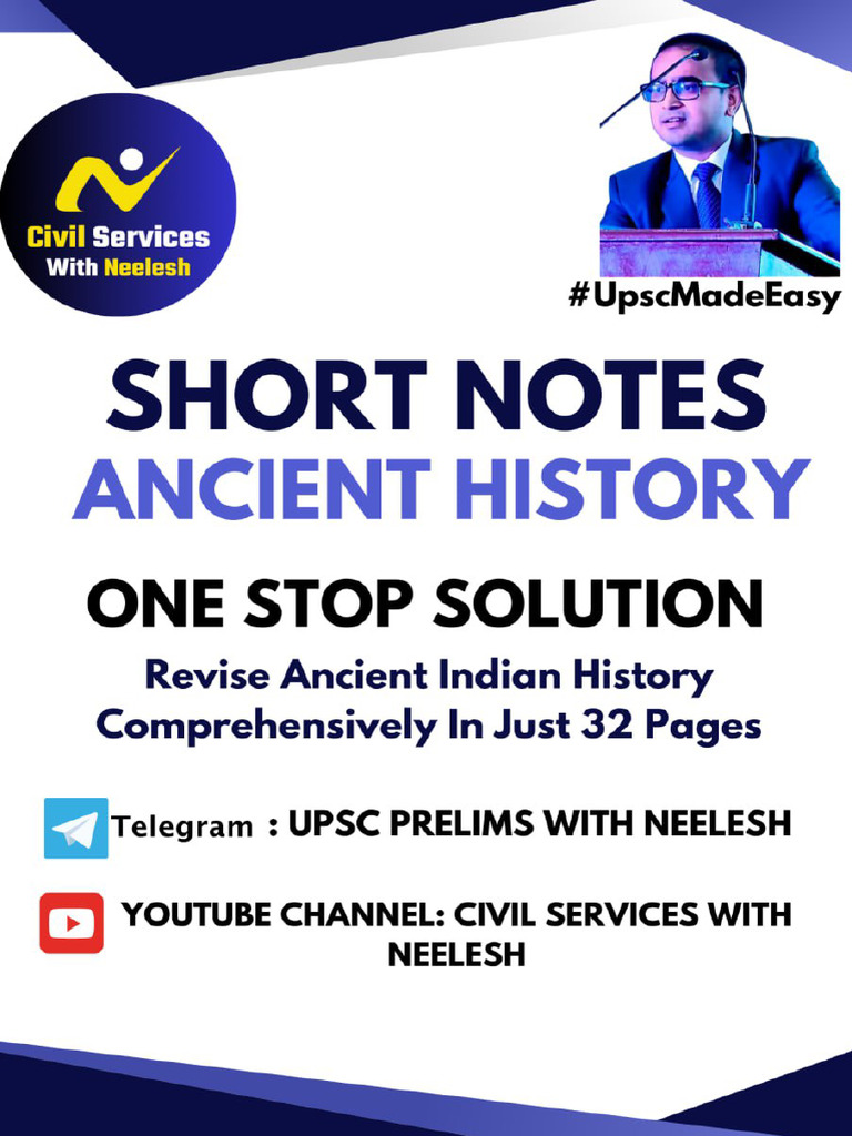Ancient History Short Notes - 250512 - 110609 | PDF