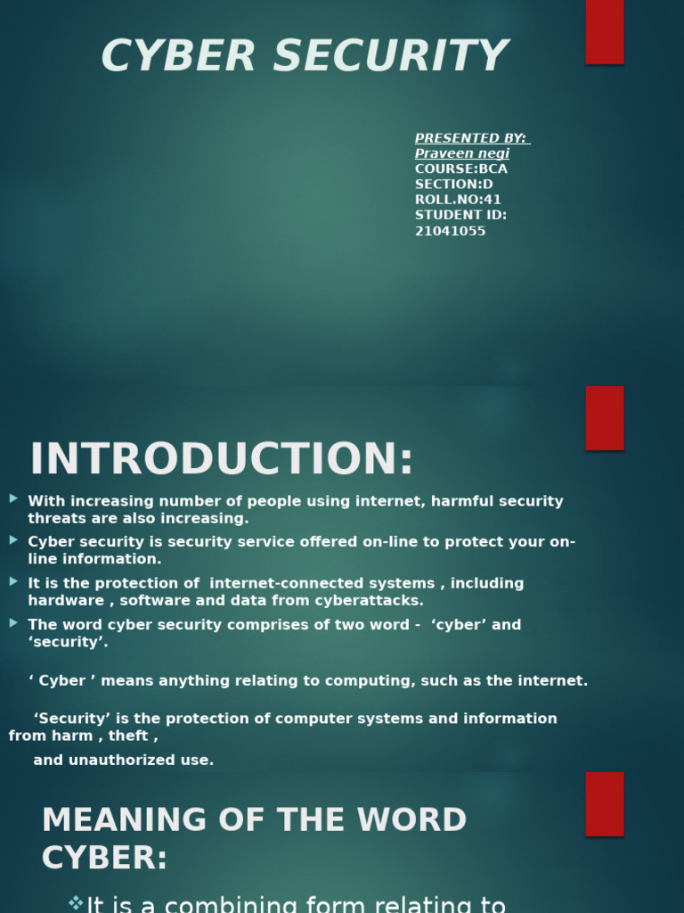 CYBER SECURITy Praveen | PDF | Security | Computer Security