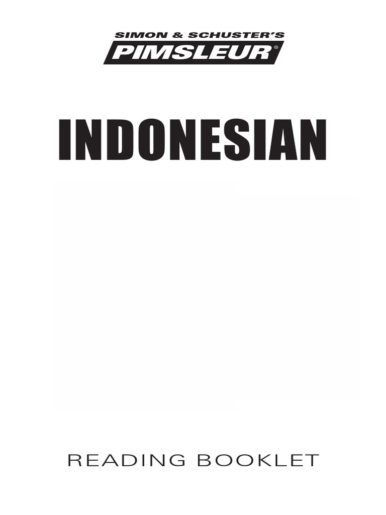 Indonesian Phase1 BKLT 2011 | PDF | Indonesian Language | Indonesia