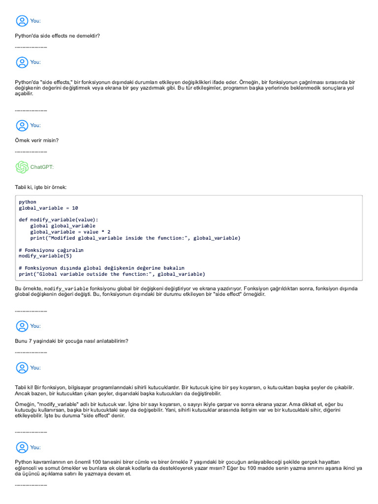 Python Kavramlar | PDF