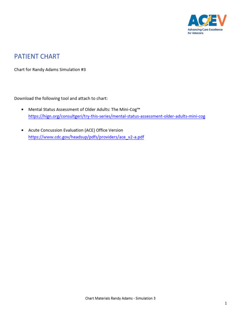 Randy Adams Concussion Assessment Chart | PDF | Concussion | Headache