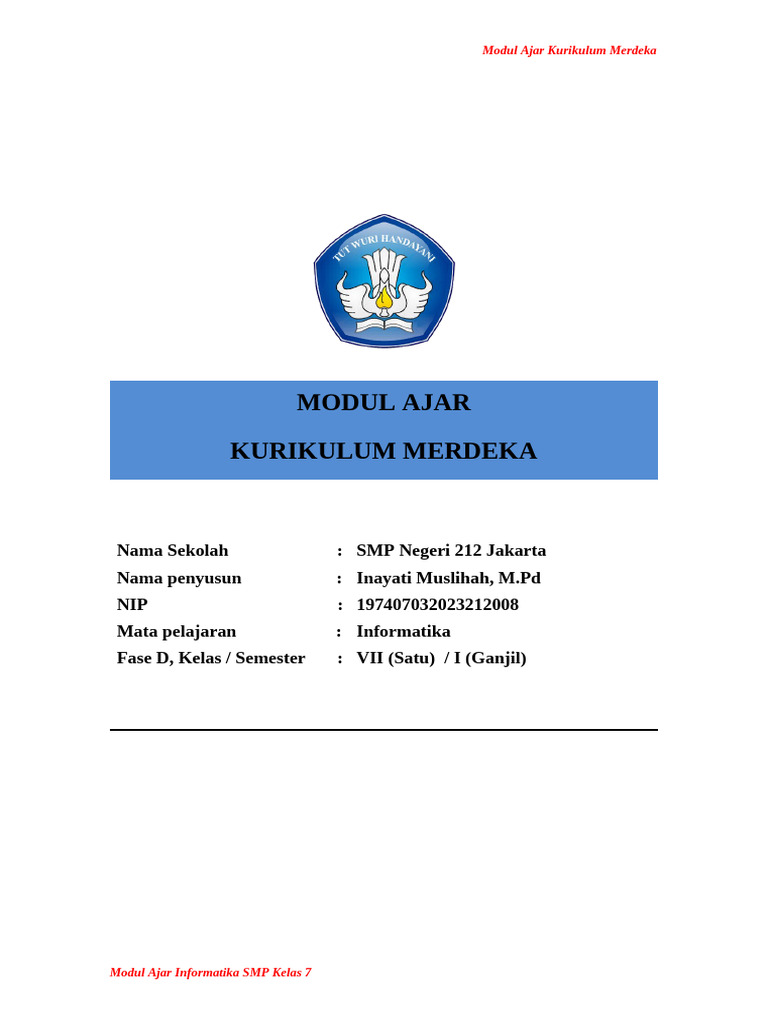Modul Ajar Informatika Dan Keterampilan Generik | PDF