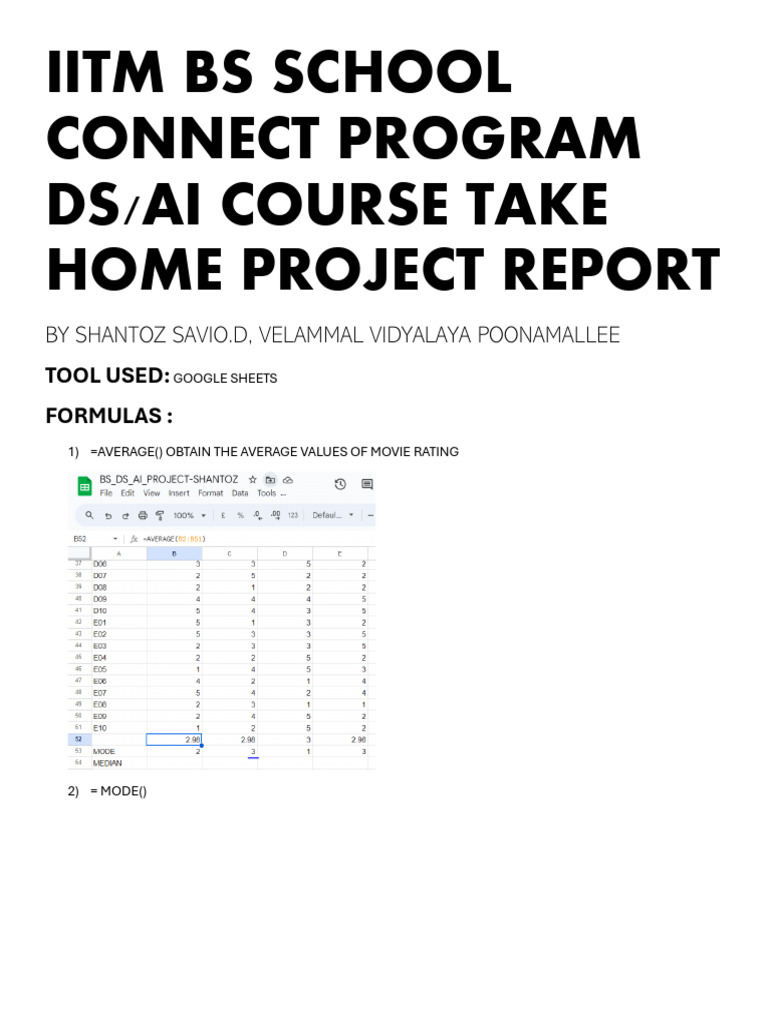Iitm BS School Connect Project Report | PDF
