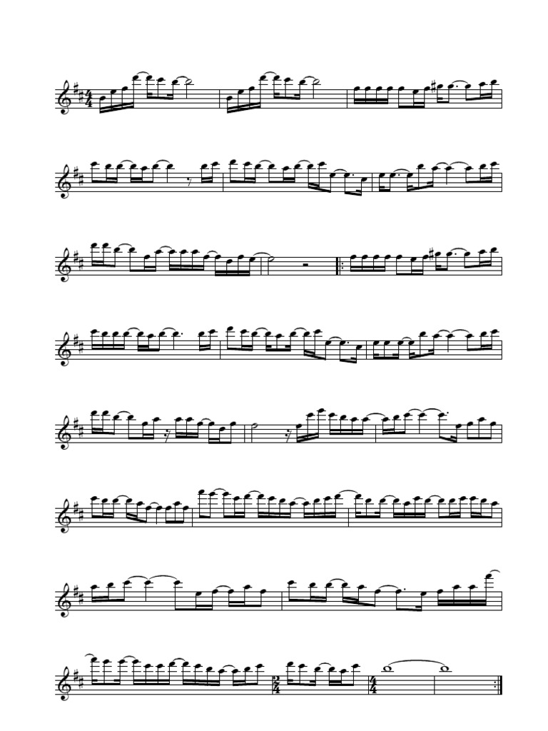 Against All Odds Alto Saxophone | PDF