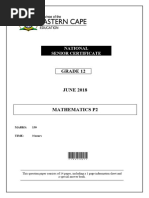 Mathematics P1 GR 12 Exemplar 2025 Eng | PDF | Circle | Summation