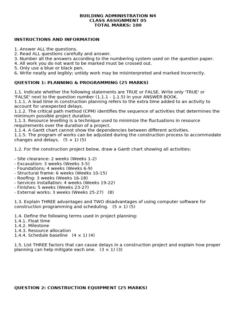 BA n4 Class Assignment 05 | PDF | Deep Foundation | Foundation ...