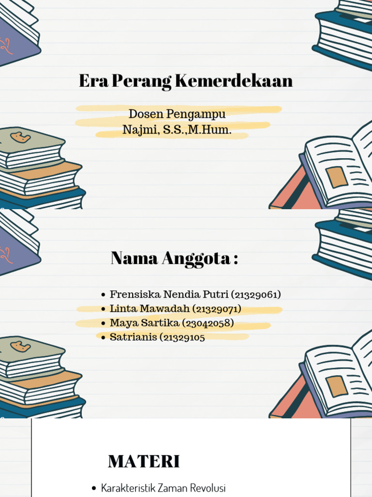 Psi Kelompok 7 - ERA PERANG KEMERDEKAAN | PDF