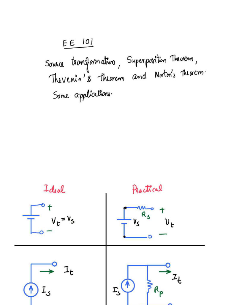 Source Transformation Superposition | PDF