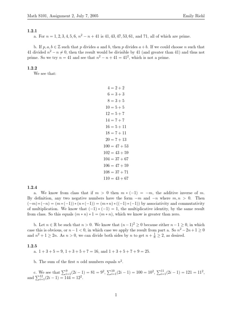 HW2 | PDF | Discrete Mathematics | Mathematical Analysis