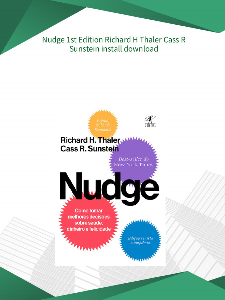 Nudge: Arquitetura de Escolhas e Decisões | PDF | Obesidade | Pensamento