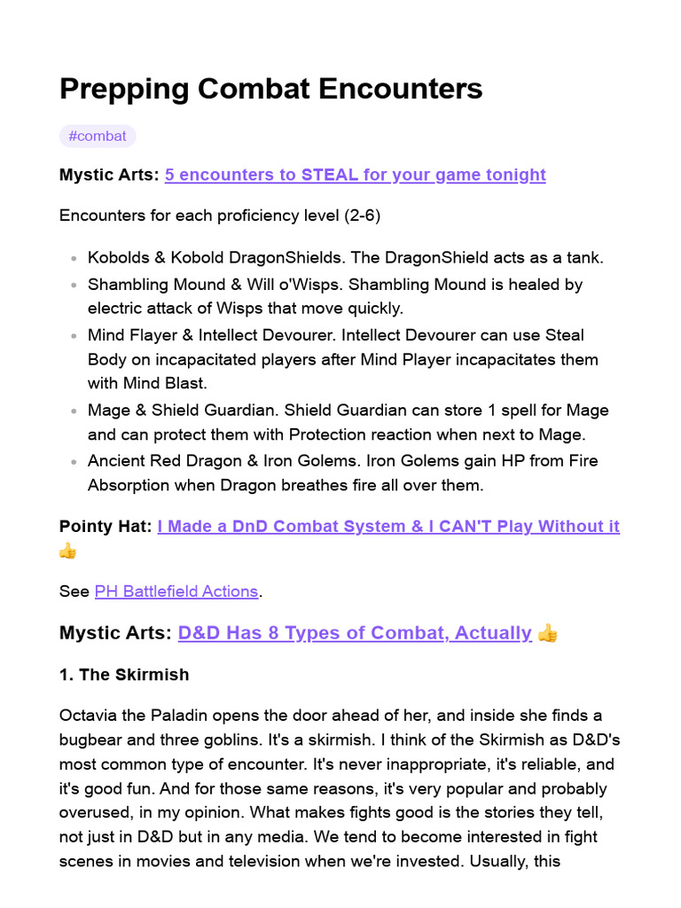 Prepping Combat Encounters | PDF | Artillery