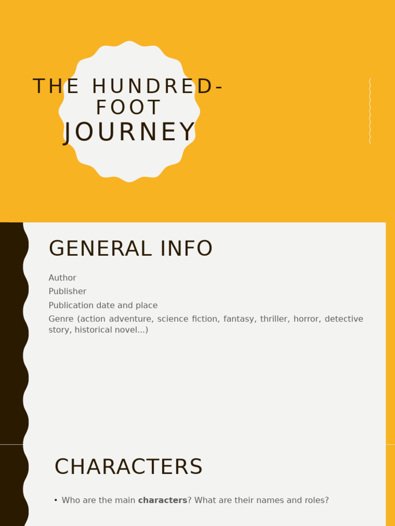 The Hundred-Foot Journey Overview | PDF