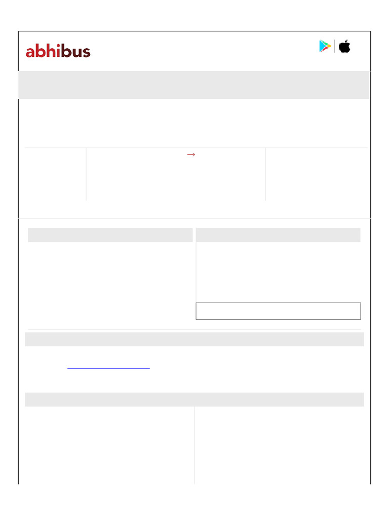 Abhibus Sample Ticket Template | PDF | Payments | Transport