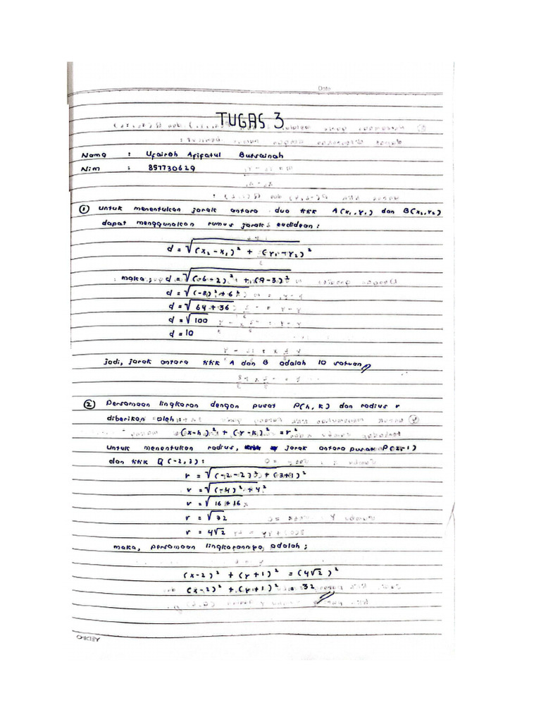 Tugas 3 Matematika Di SD Ufairoh | PDF