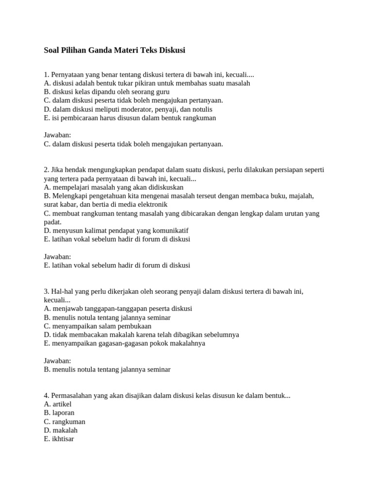 Teks Diskusi | PDF