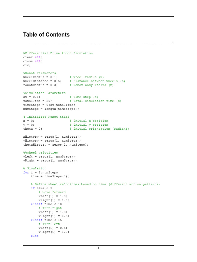 KM of Diffrential Wheel Drive Robot Assignment | PDF | Mechanics | Physics