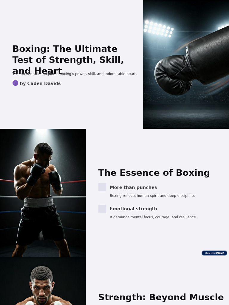 Boxing The Ultimate Test of Strength | PDF