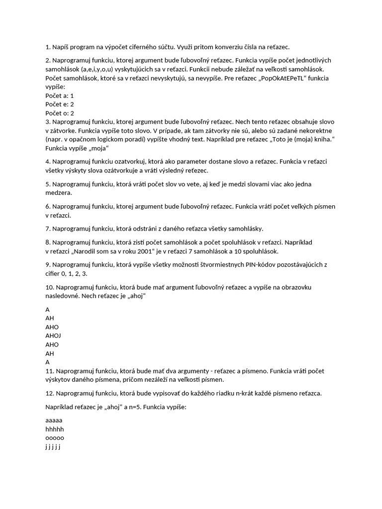 Retazce Priklady | PDF