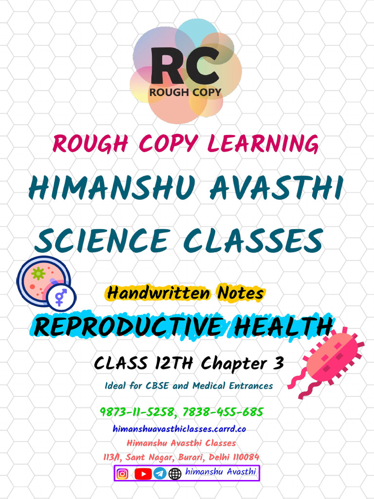 Reproductive Health Class 12th | PDF